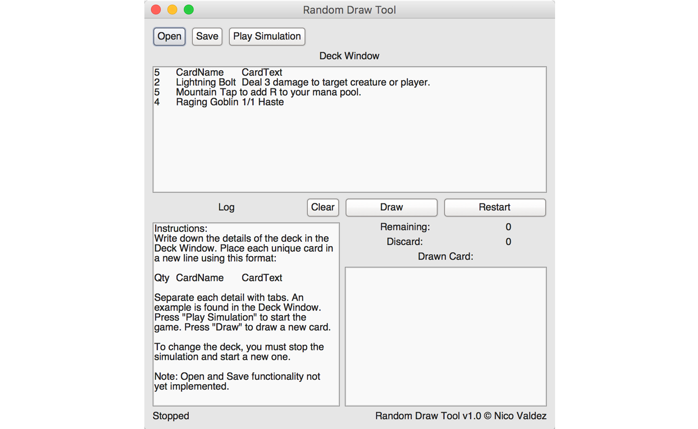 A Simple Card Deck Simulator – Balangay Entertainment